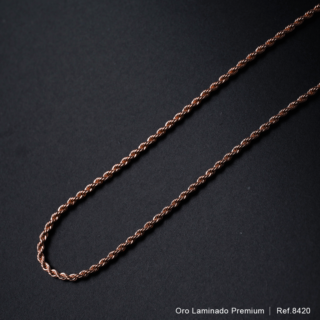 Cadena Cubana Oro Laminado Premium / Ref. 8420 – Golden Street