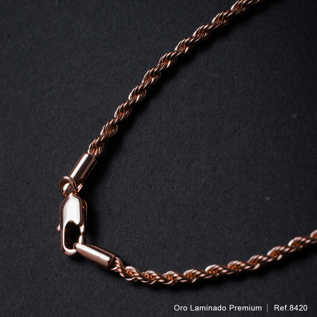 Cadena Cubana Oro Laminado Premium / Ref. 8420 – Golden Street